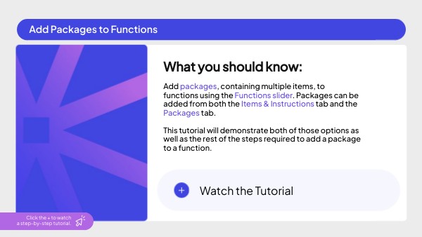 Add Packages to Functions | Genially