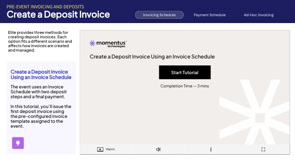 Create a Deposit Invoice | Genially