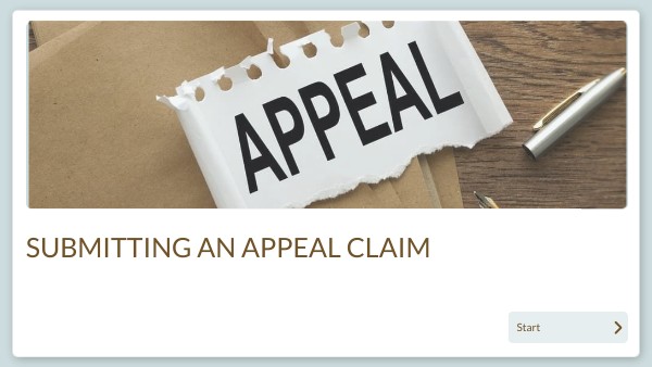 Submitting an appeal claim | Genially