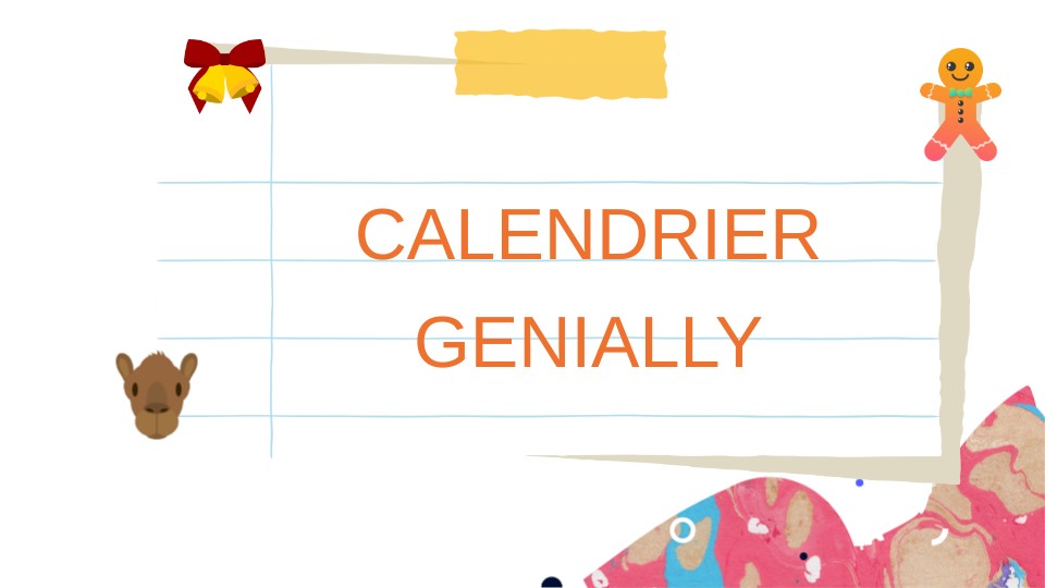 CALENDRIER GENIALLY | Genially