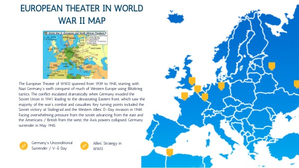 EUROPEAN THEATER IN WORLD WAR II MAP | Genially