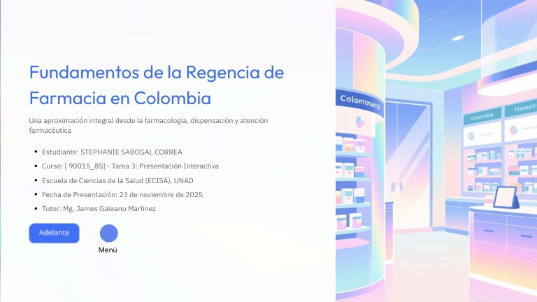 Fundamentos de la Regencia de Farmacia en Colombia | Genially