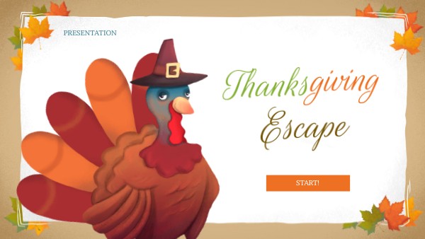 Thanksgiving Escape | Genially