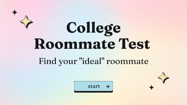 College Roommate Test | Genially