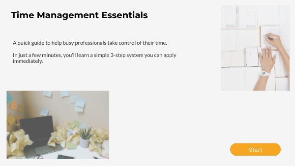 Time Management Essentials | Genially