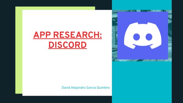 App RESEARCH: Discord | Genially