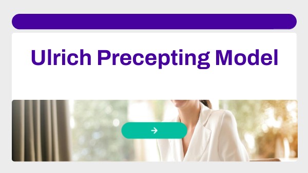 Ulrich Precepting Model | Genially