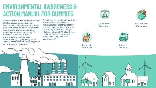 ENVIRONMENTAL AWARENESS & ACTION MANUAL FOR DUMMIES | Genially