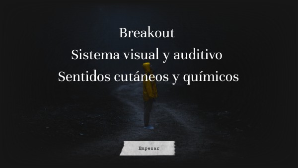 Breakout Sistema visual y auditivo Sentidos cutáneos y químicos | Genially