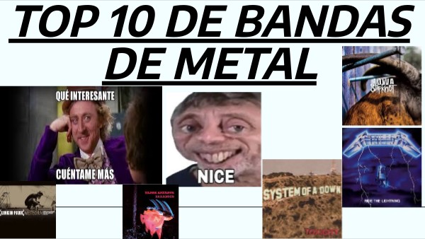 Top 10 de BANDAS de metal | Genially