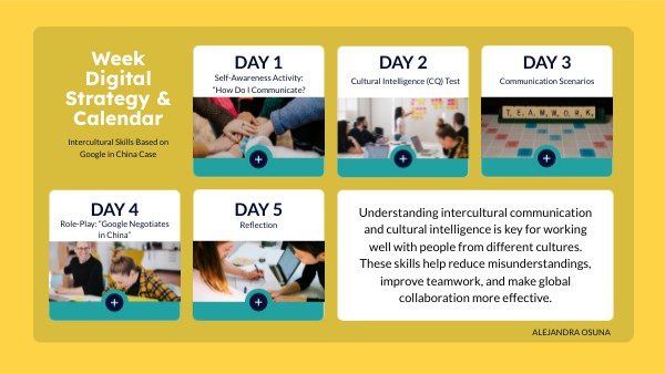 Week Digital Strategy & Calendar | Genially