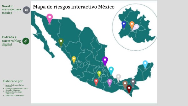Mapa de riesgos interactivo México | Genially
