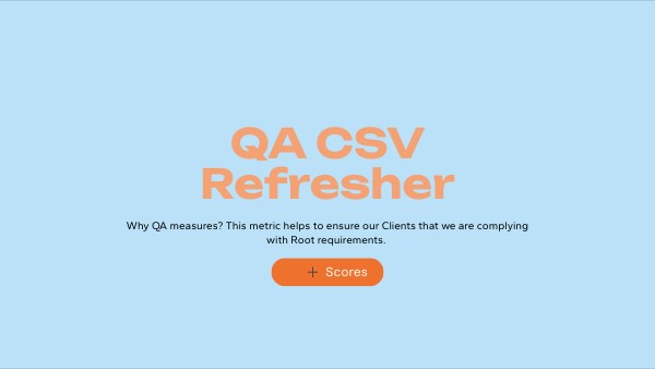 QA CSV Refresher | Genially
