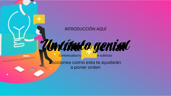 Un título genial | Genially