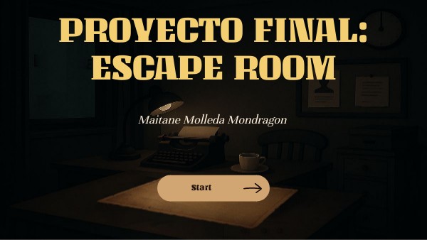 PROYECTO FINAL: ESCAPE ROOM | Genially
