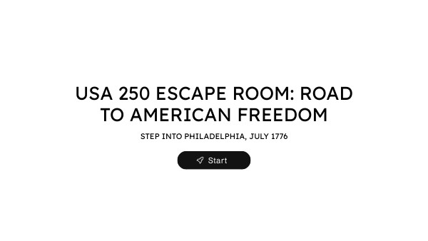 USA 250 Escape Room: Road to American Freedom | Genially