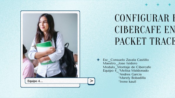 configurar el cibercafe en packet tracer | Genially