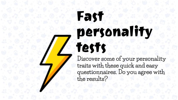 Fast personality tests | Genially