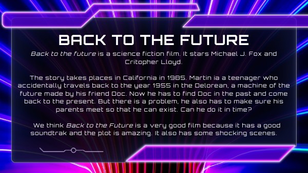 Back to the future | Genially