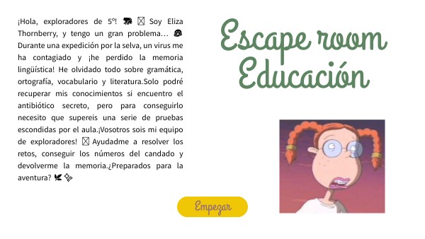 Escape room Educación | Genially