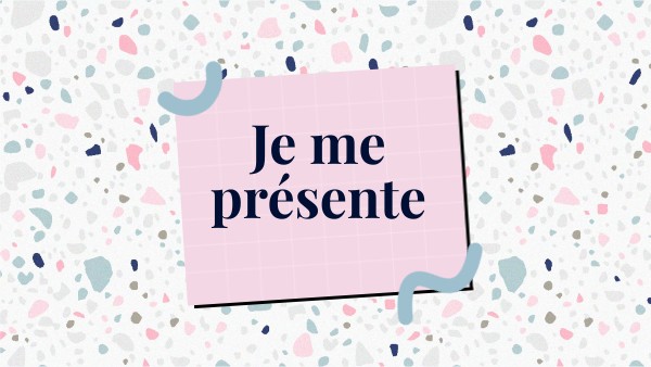 Je me présente | Genially