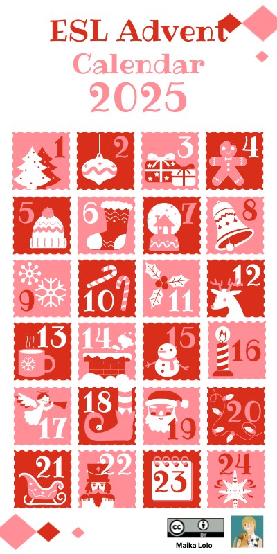 ESL Advent Calendar Activities | Genially