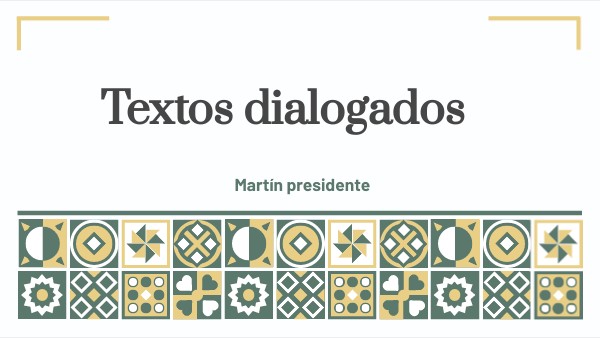 Textos dialogados | Genially