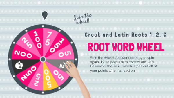 Root word WHEEL | Genially