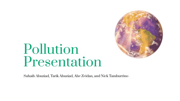 Pollution Presentation | Genially