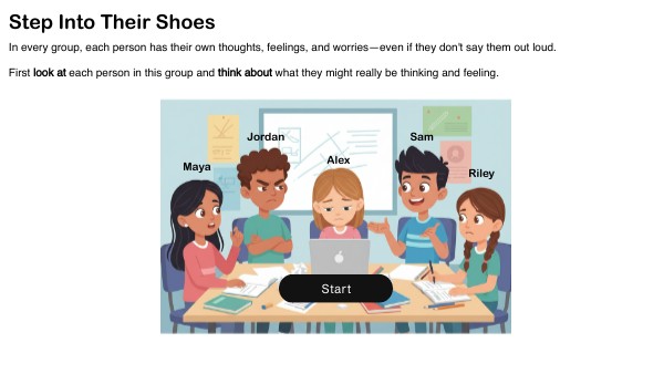 Step Into Their Shoes | Genially