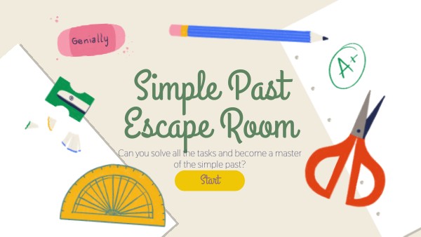 Simple Past ESCAPE ROOM | Genially