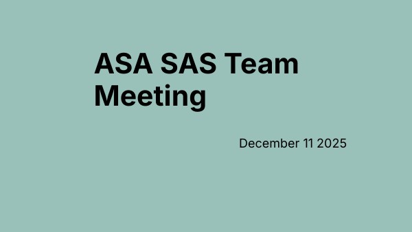 ASA SAS internal operation | Genially