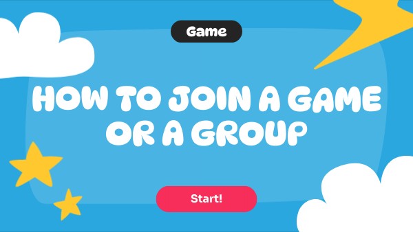 How to Join a Game or a Group | Genially