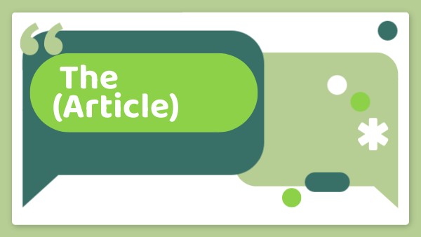 T he (Article) | Genially