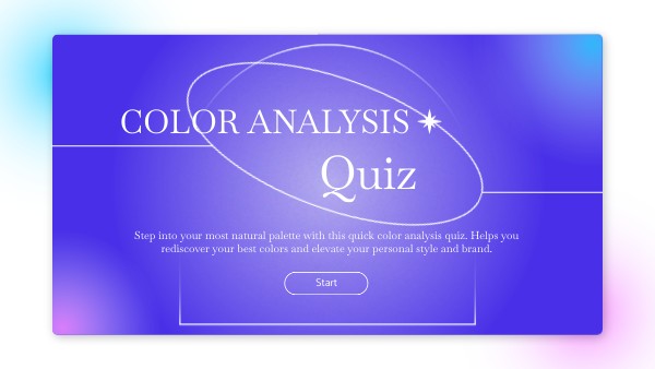 Color Analysis Quiz | Genially