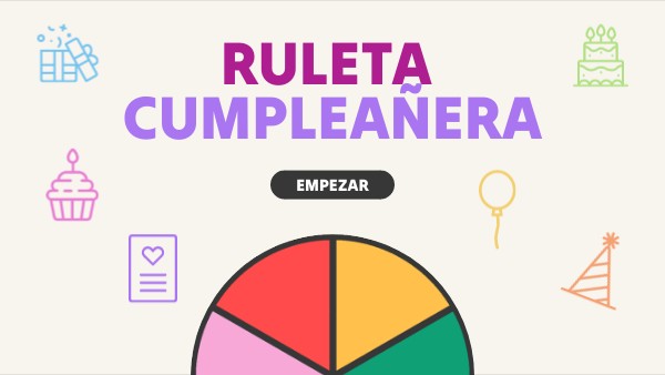 ruleta cumpleañera | Genially