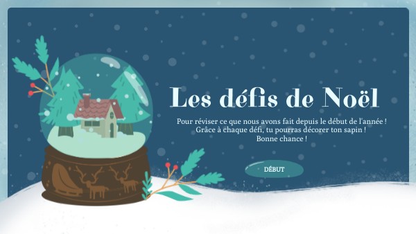 Les défis de Noël | Genially