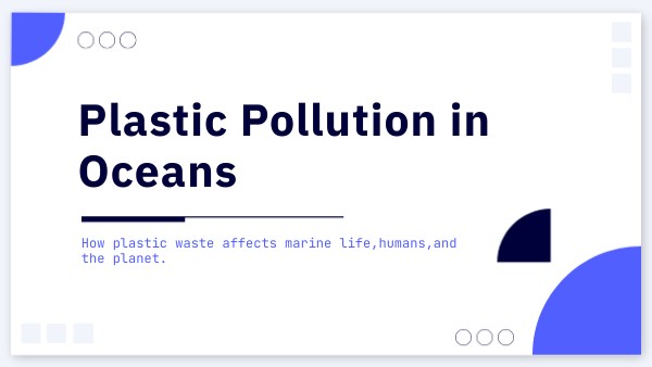 Plastic Pollution in Oceans | Genially