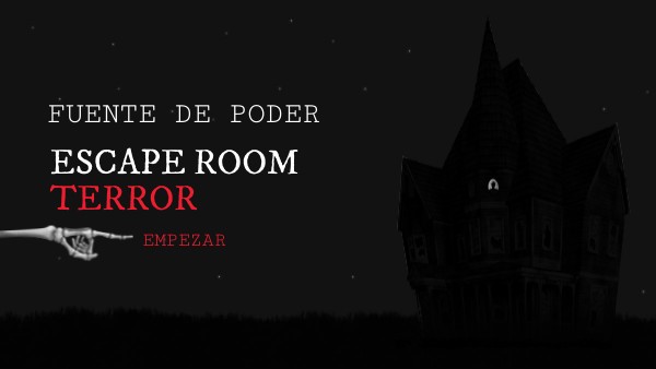 Escape room terror | Genially