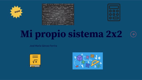Mi propio sistema 2x2 | Genially