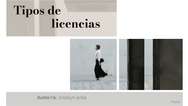 Tipos de licencias | Genially