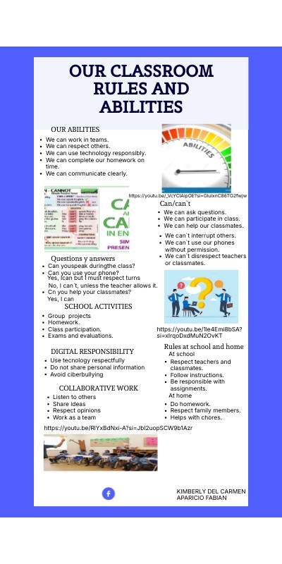 OUR CLASSROOM RULES AND ABILITIES | Genially
