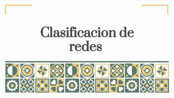 Clasificación de redes | Genially