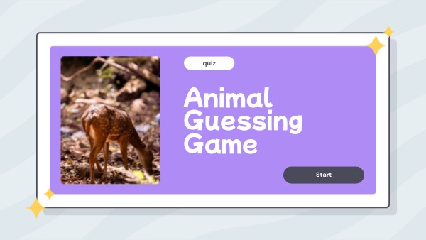 Animal Guessing Game | Genially