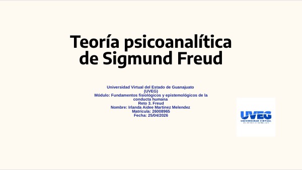 Teoría psicoanalítica de Sigmund Freud | Genially