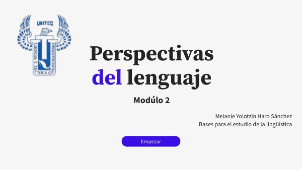 Perspectivas del lenguaje | Genially