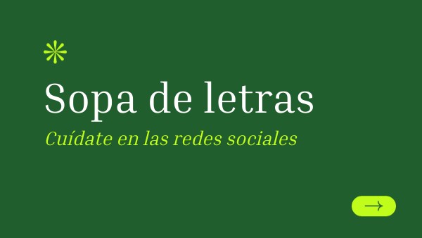 Sopa de letras: cultura corporativa | Genially